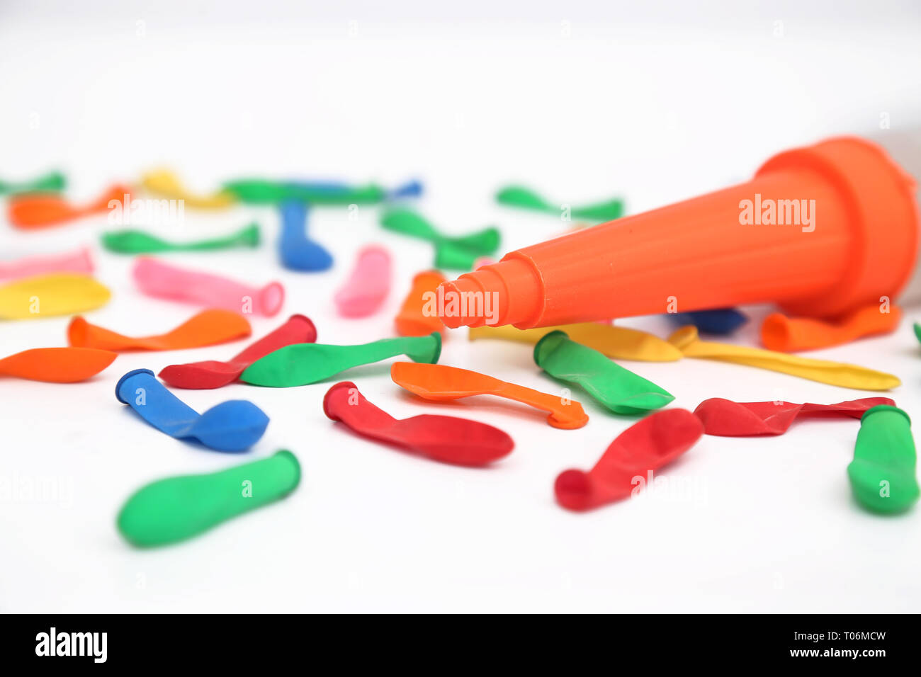 Indian festival holi colour balloon hi-res stock photography and images ...