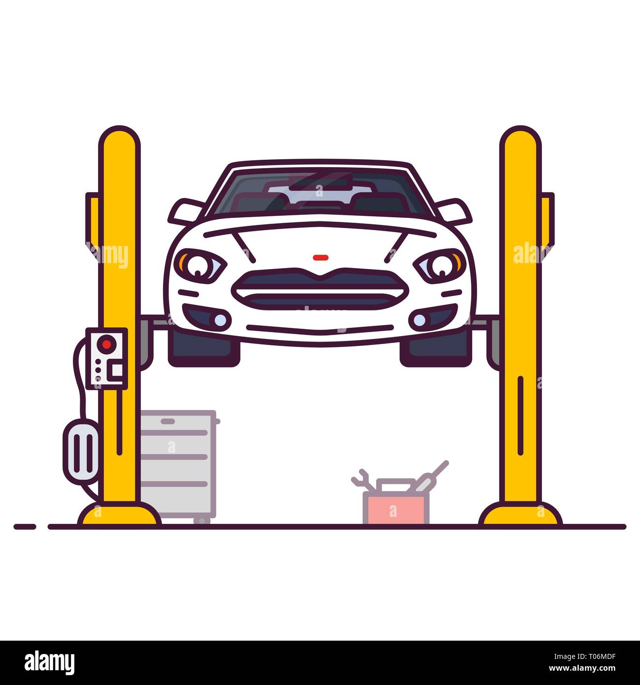 Car mechanic auto repair Stock Vector Images - Alamy
