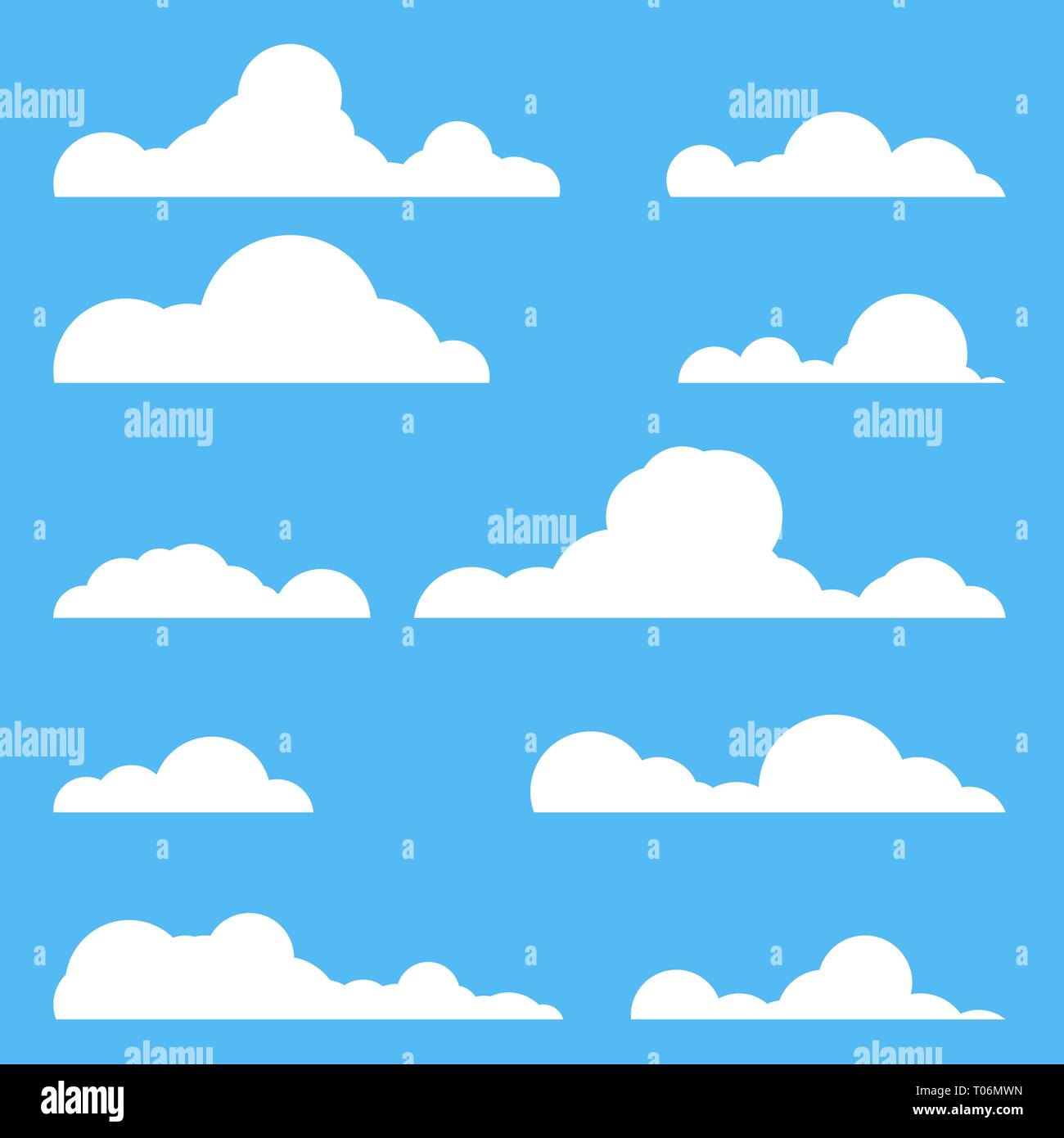 Sky white clouds cloudy Stock Vector Images - Alamy