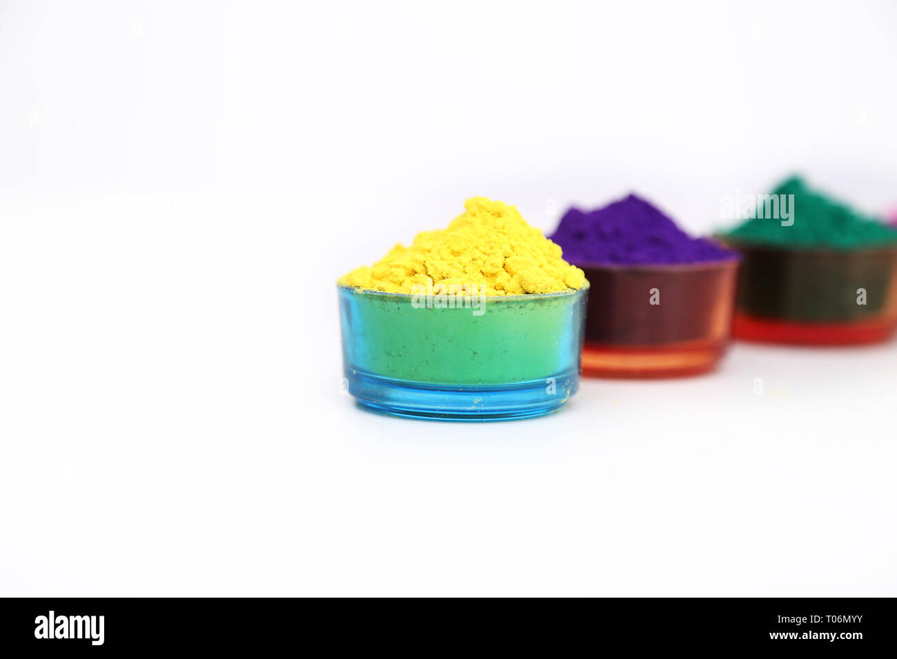 Picture of holi color for holi festival fun. Isolated on the white ...