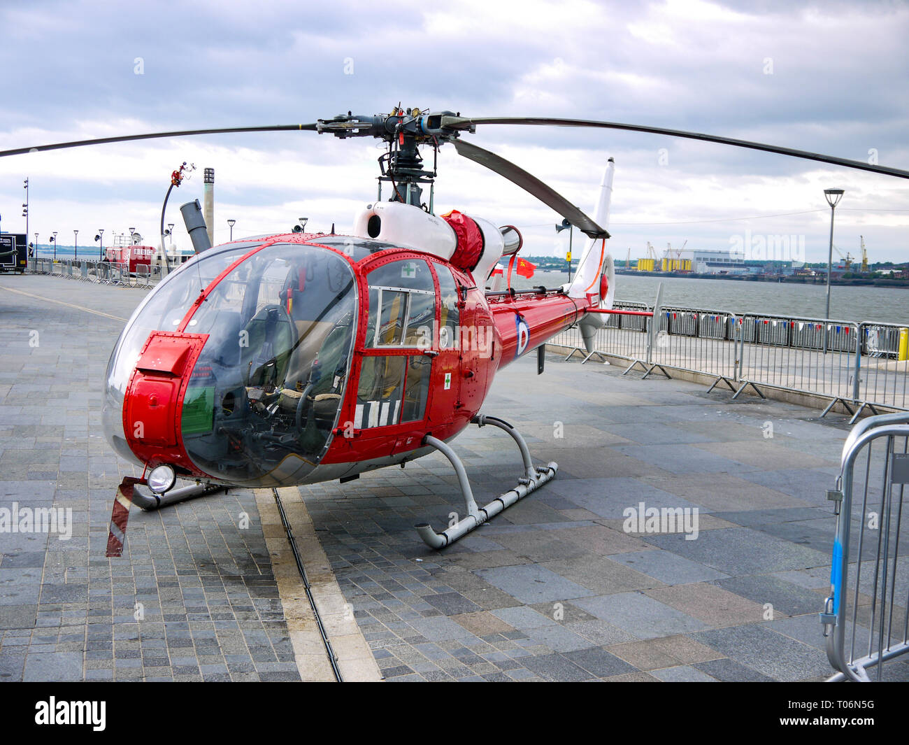 British Army Gazelle helicopter Stock Photo - Alamy