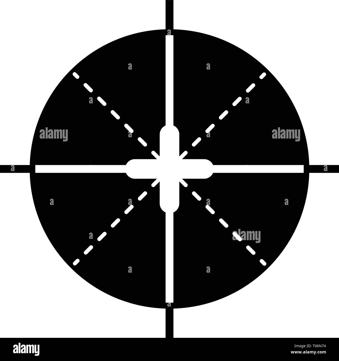 Sniper aim icon, simple style Stock Vector Image & Art - Alamy