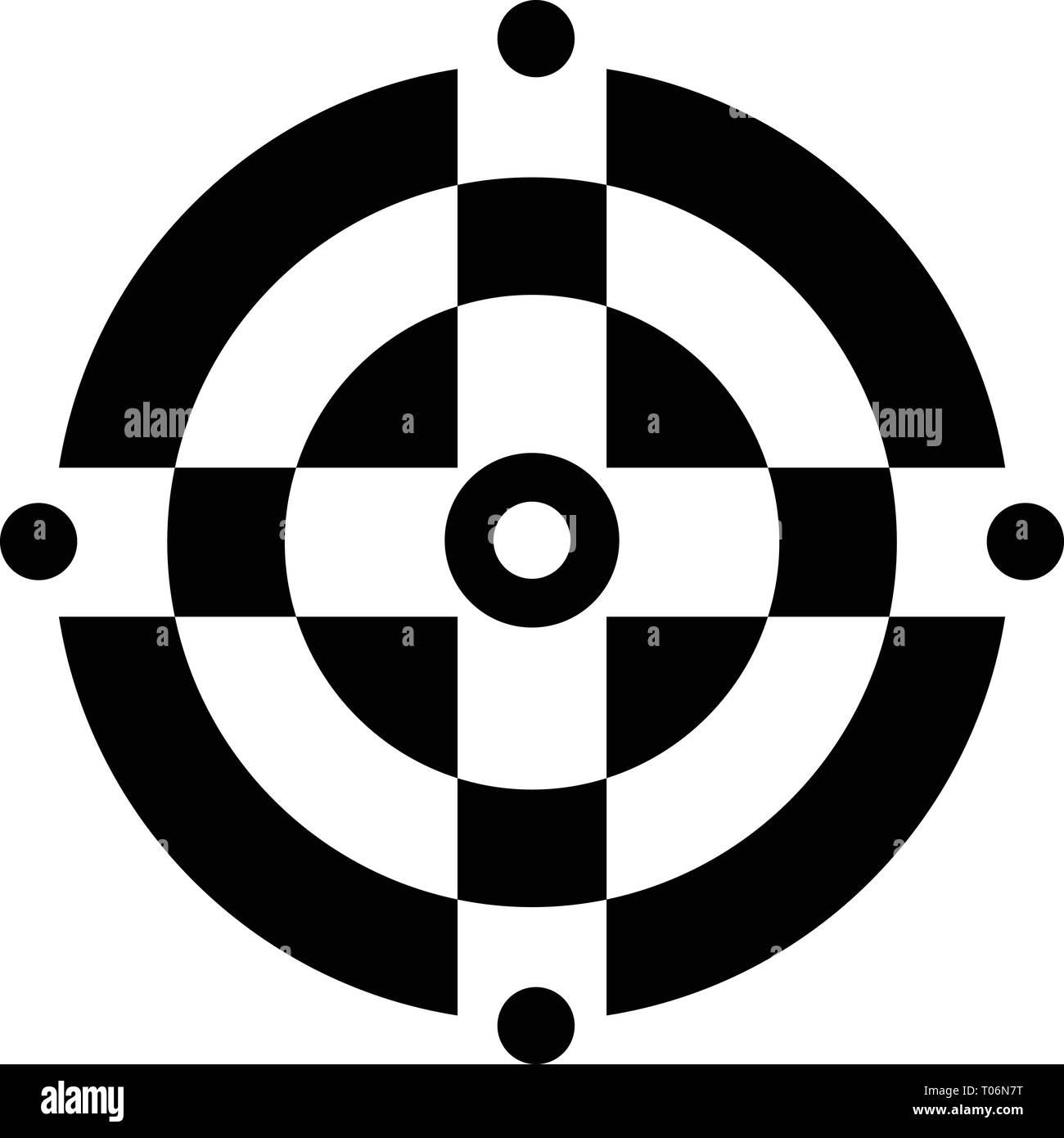 Military target icon, simple style Stock Vector Image & Art - Alamy