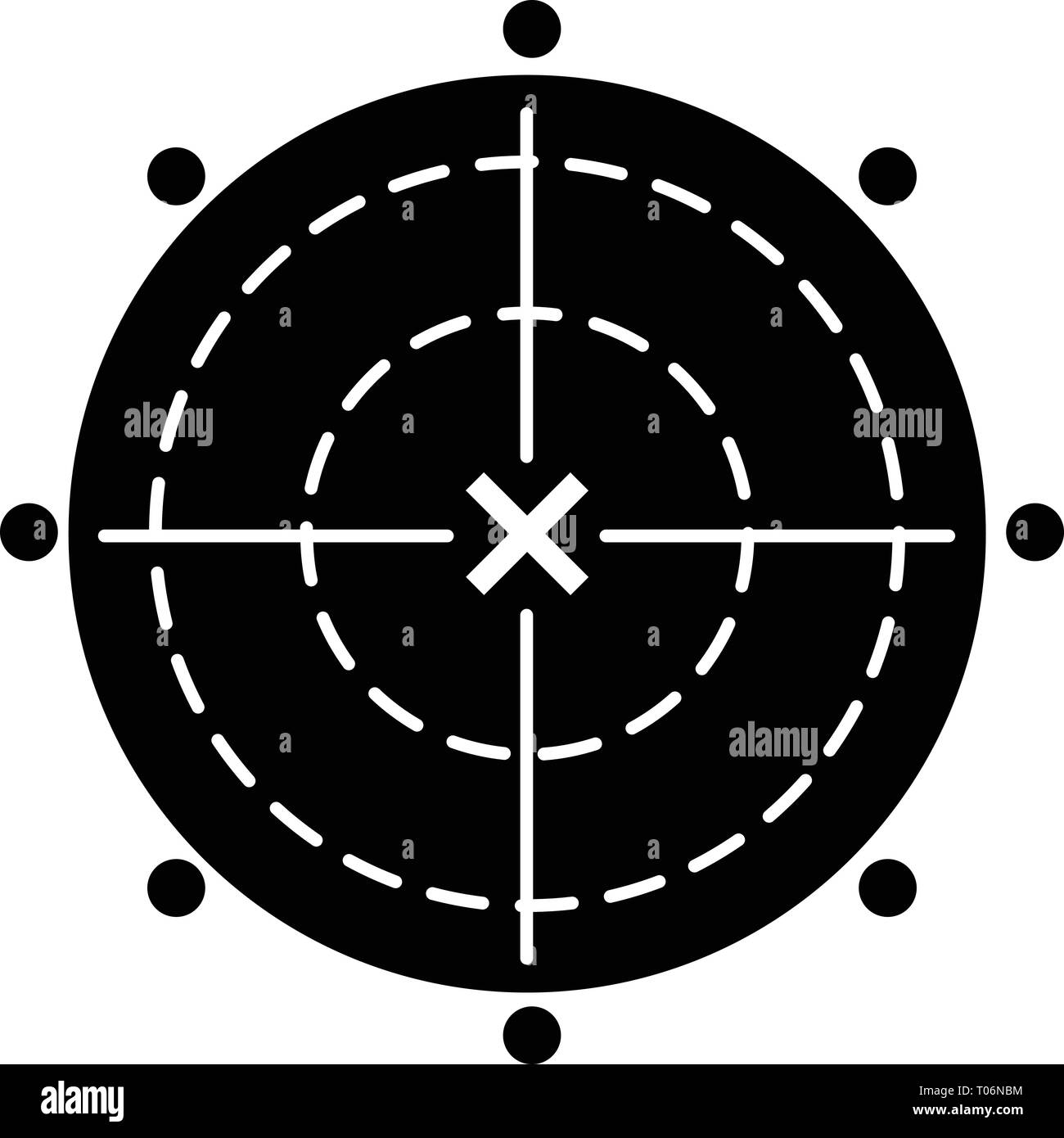 Weapon target icon, simple style Stock Vector Image & Art - Alamy