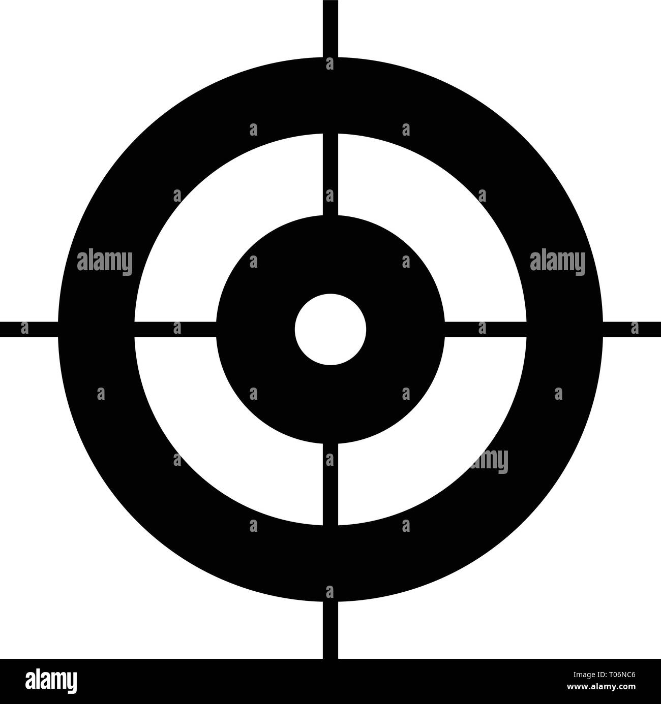 Target aim icon, simple style Stock Vector Image & Art - Alamy