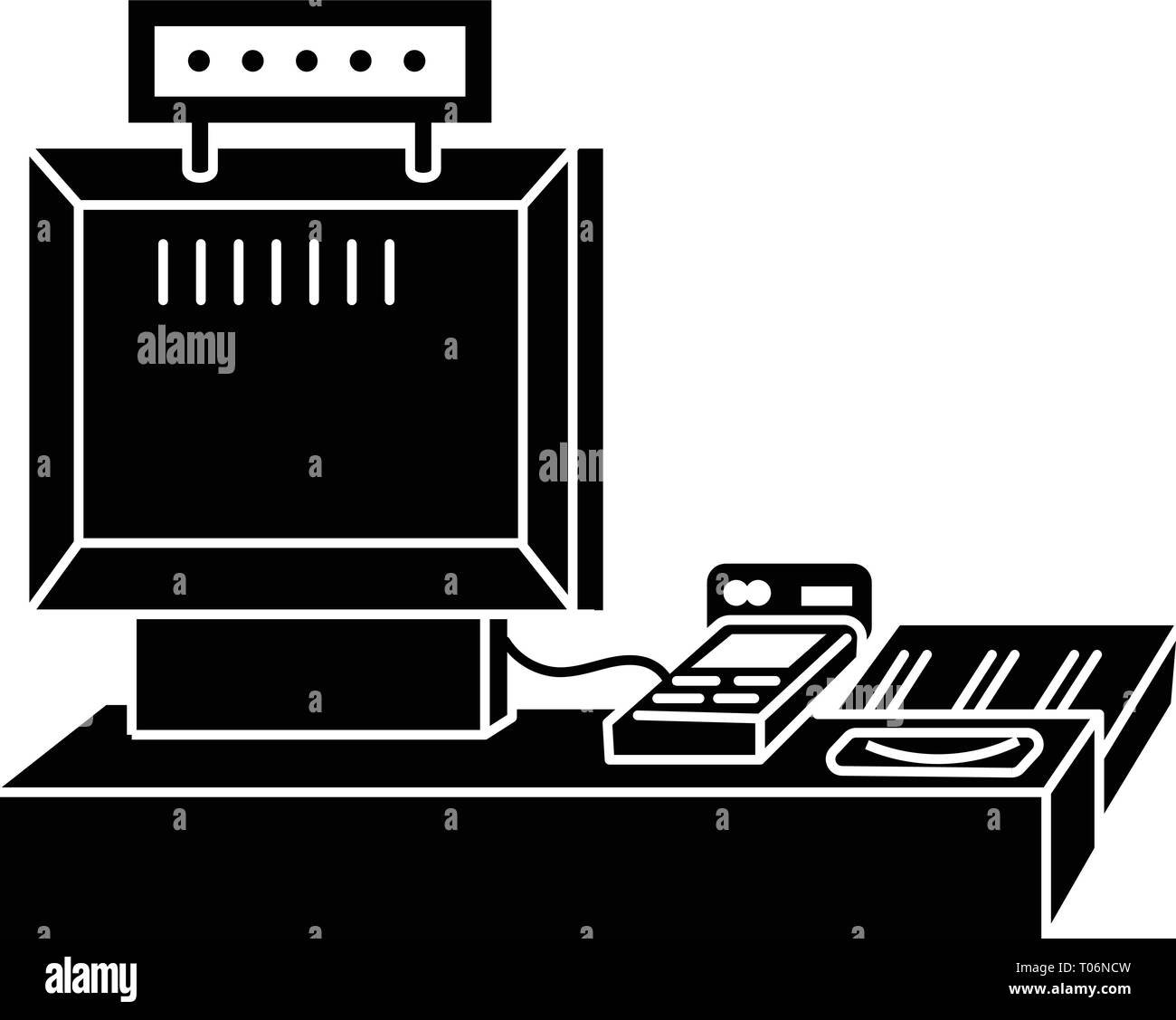 Cash counter icon, simple style Stock Vector Image & Art - Alamy
