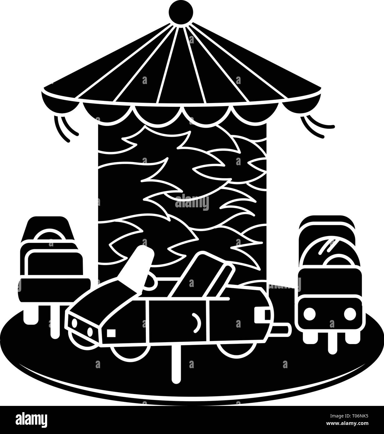 Bumper car carousel Black and White Stock Photos & Images - Alamy