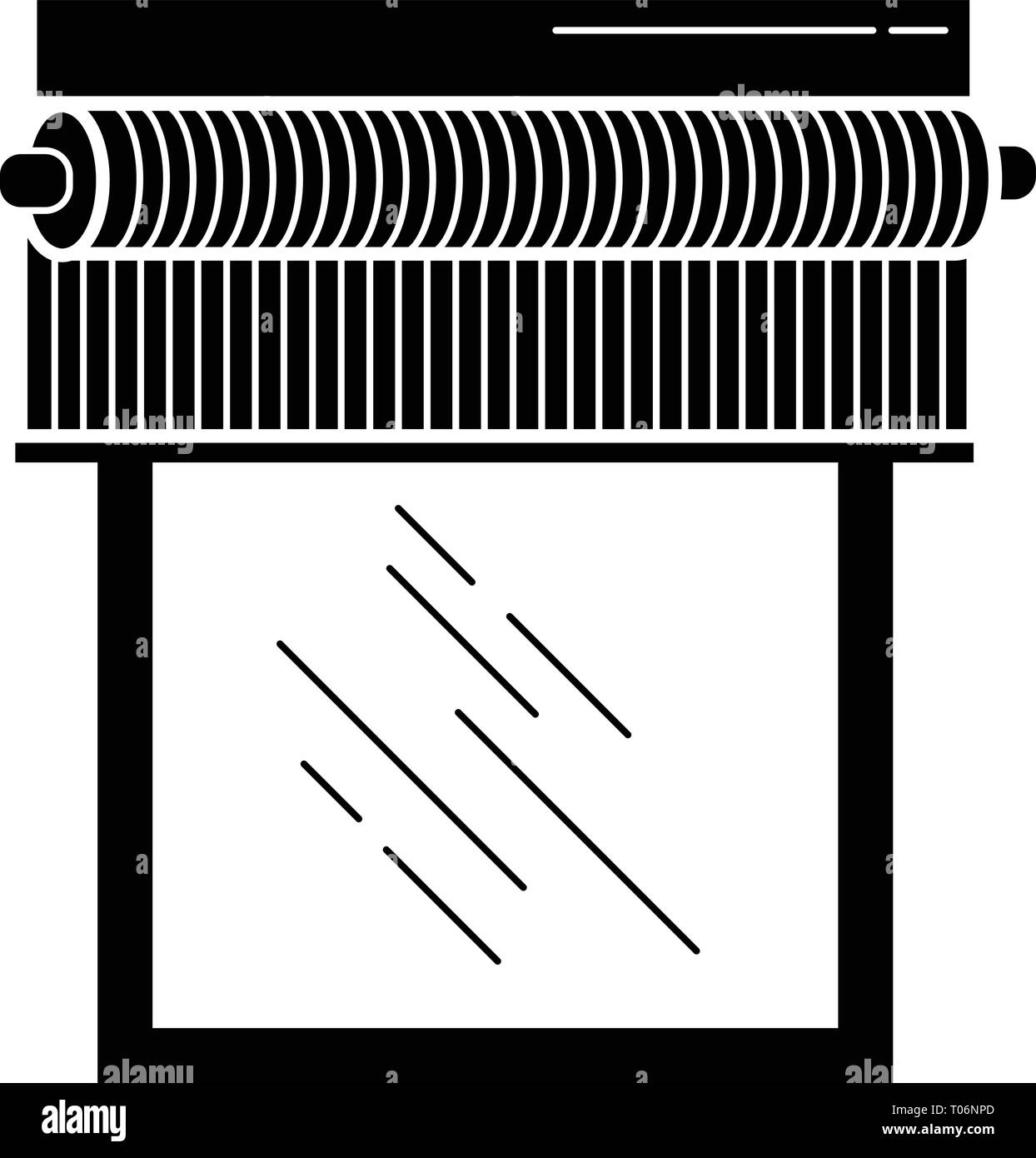 Window blind icon, simple style Stock Vector Image & Art - Alamy