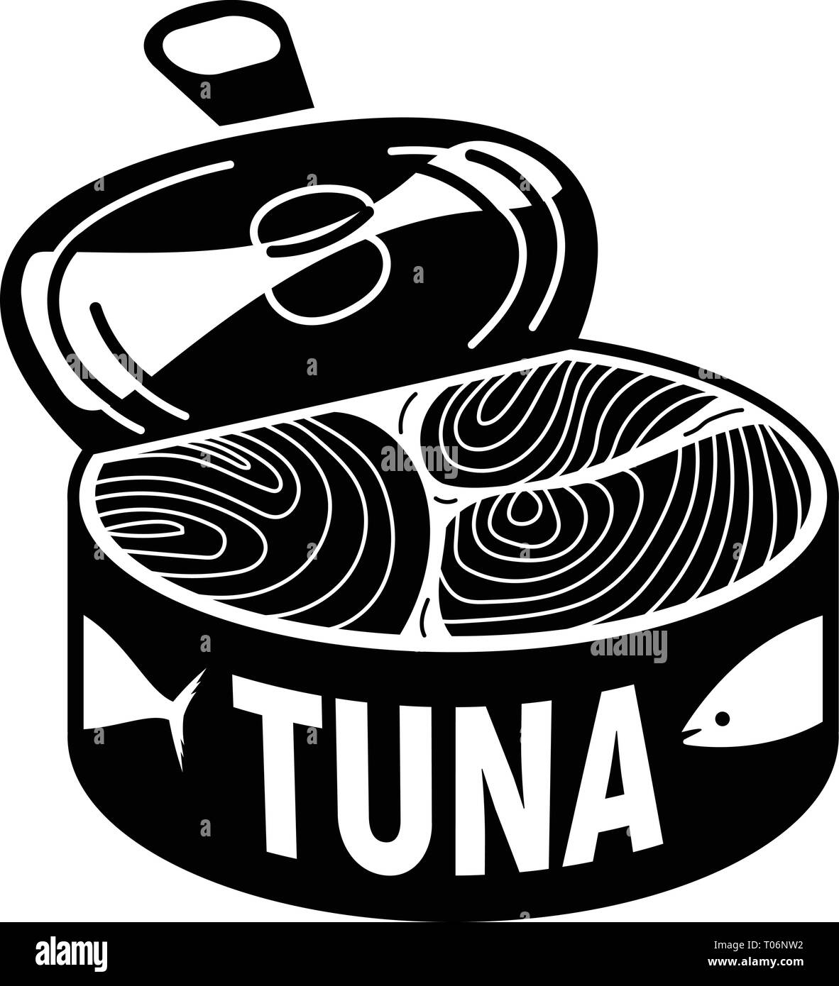 Open tuna can icon, simple style Stock Vector Image & Art - Alamy
