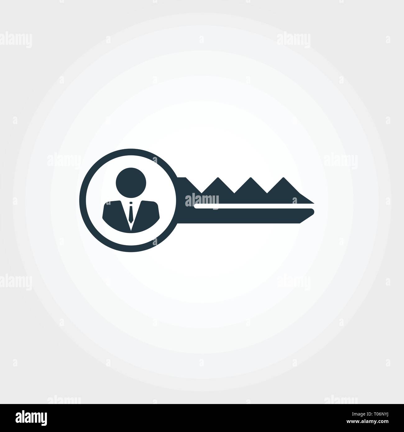 Key Person icon. Creative monochrome Key Person icon for web design ...