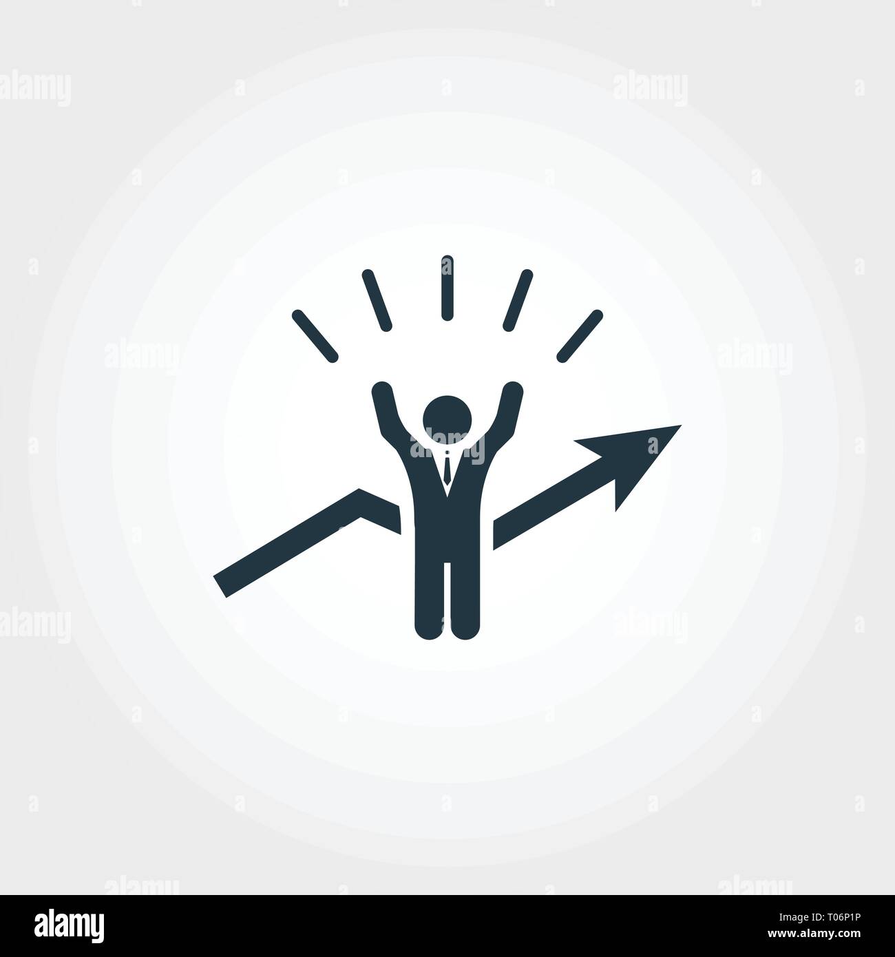 Employee Motivation icon. Creative monochrome Employee Motivation icon ...