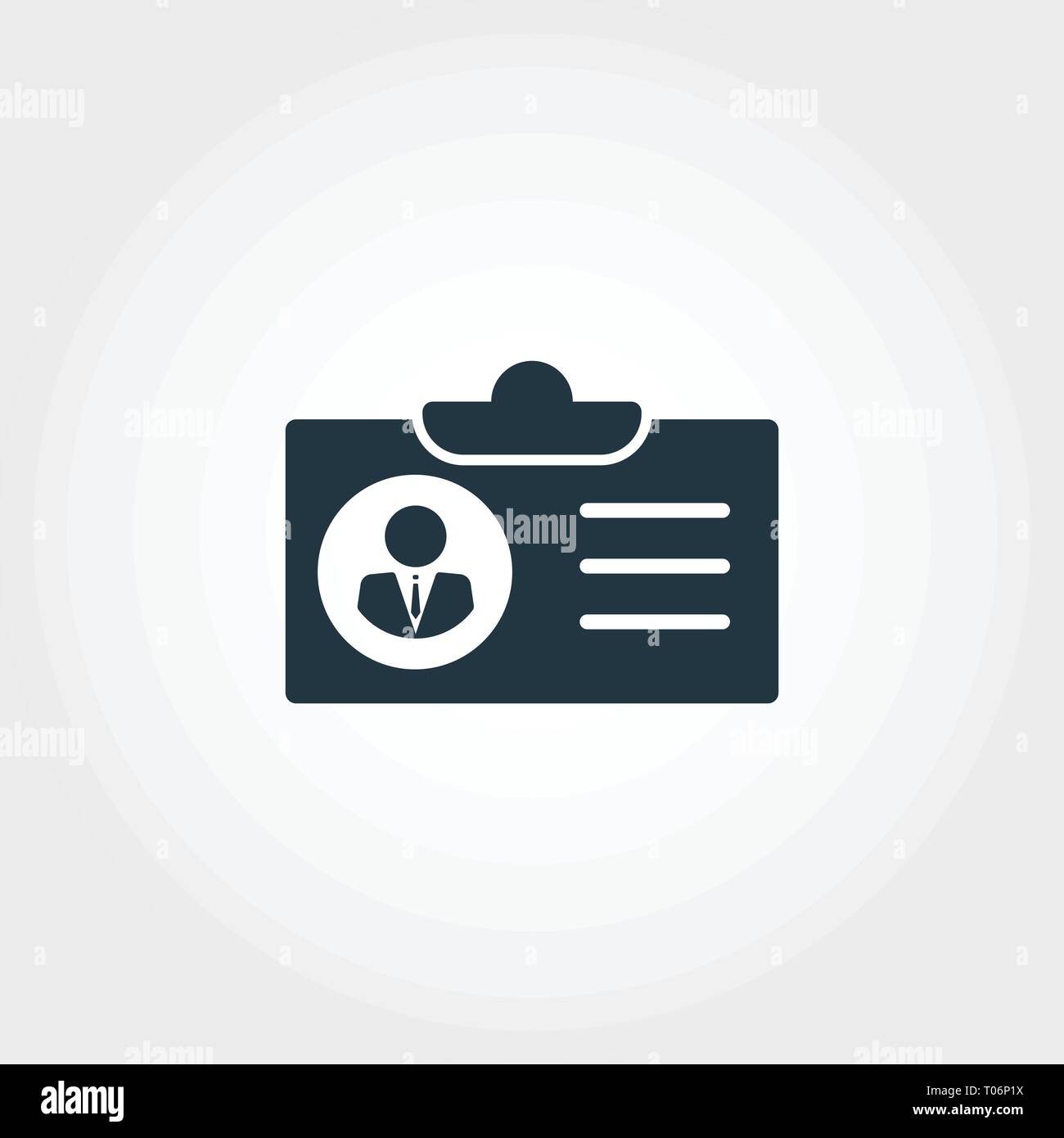 Business Profile icon. Creative monochrome Business Profile icon for ...