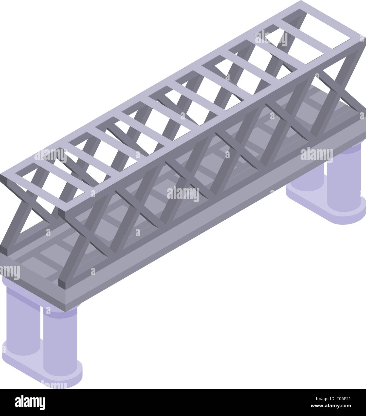 Single track road bridge river Stock Vector Images - Alamy