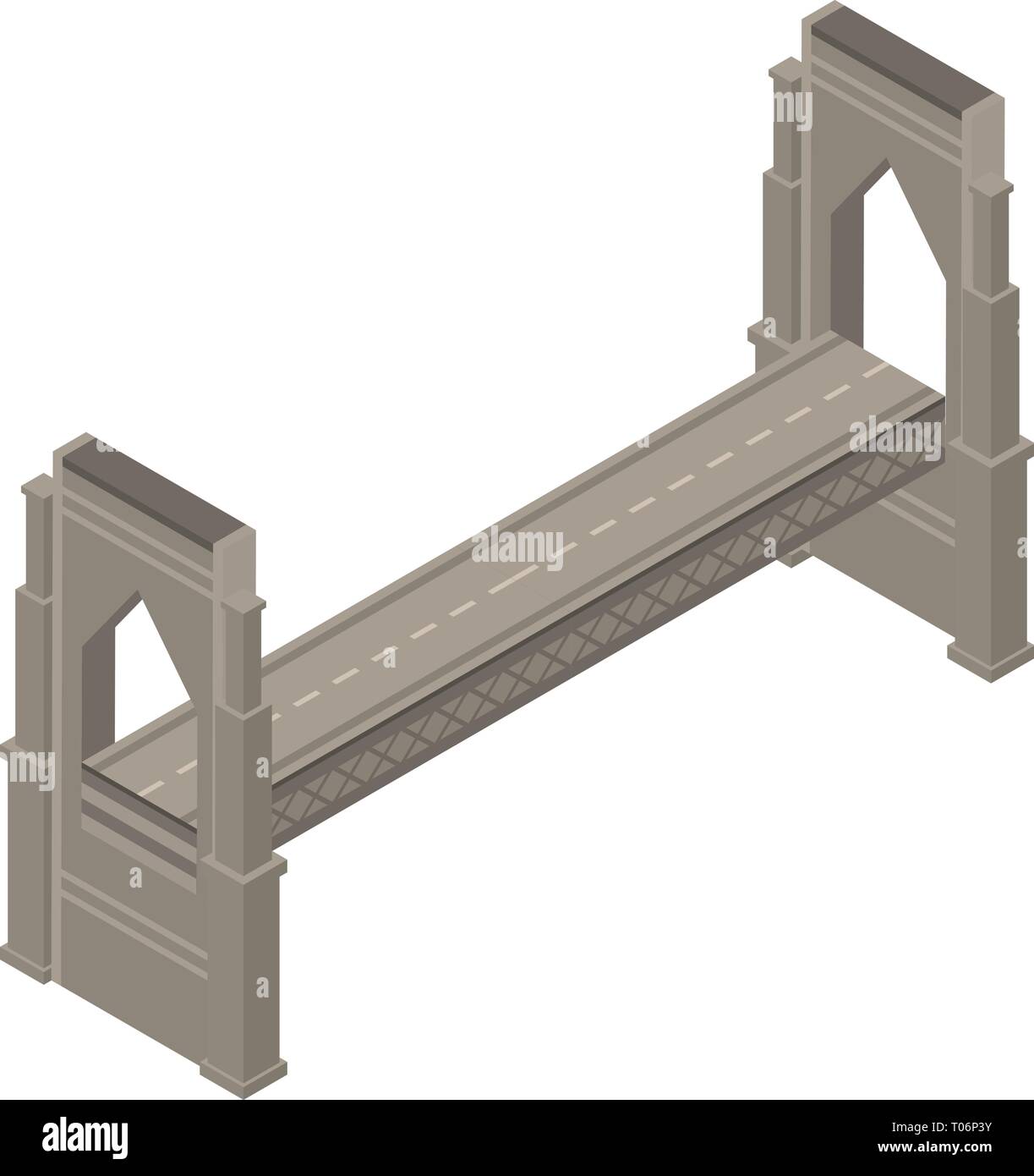 Architectural bridge icon, isometric style Stock Vector Image & Art - Alamy