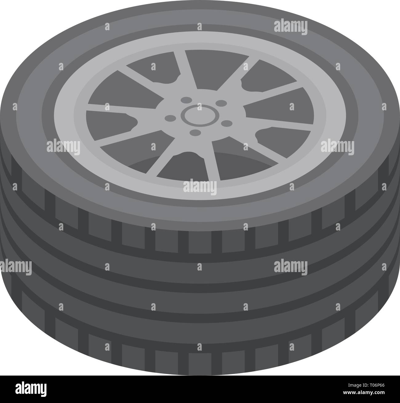 Alloy wheel 3d Stock Vector Images - Alamy