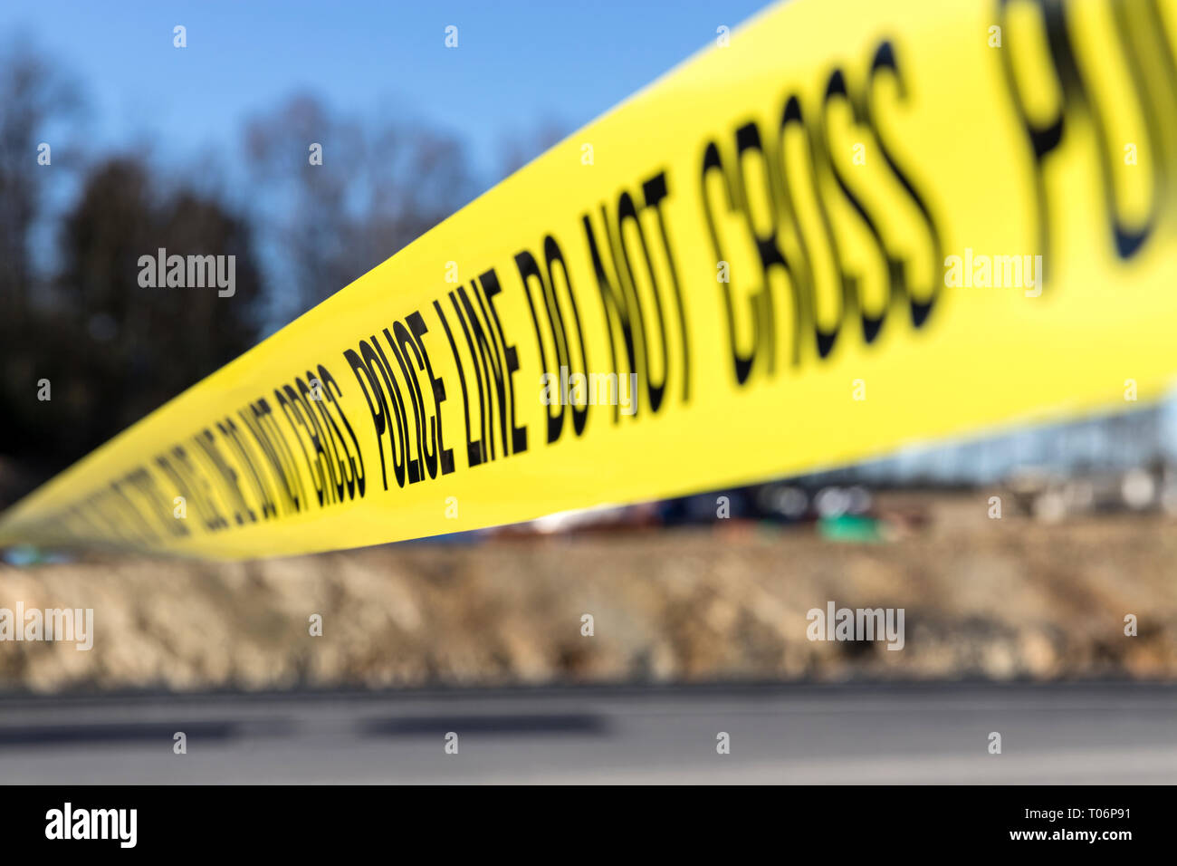 Crime scene tape us hi-res stock photography and images - Alamy