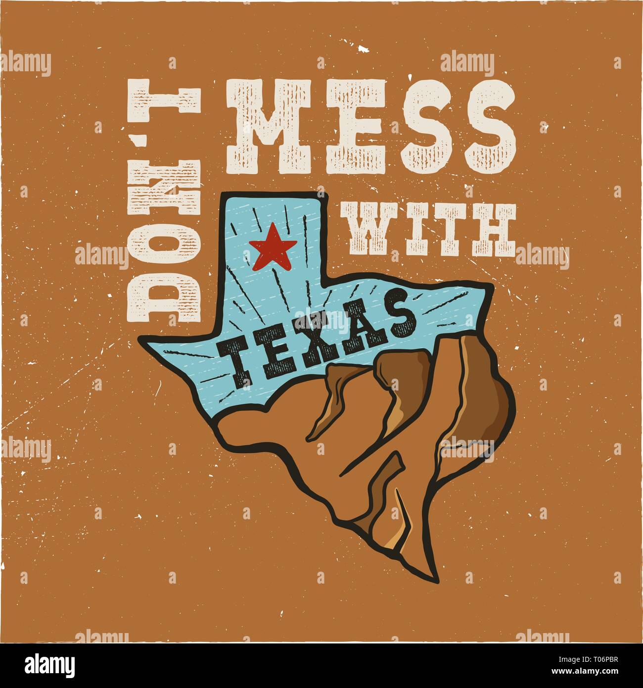 Antique texas map Stock Vector Images - Alamy