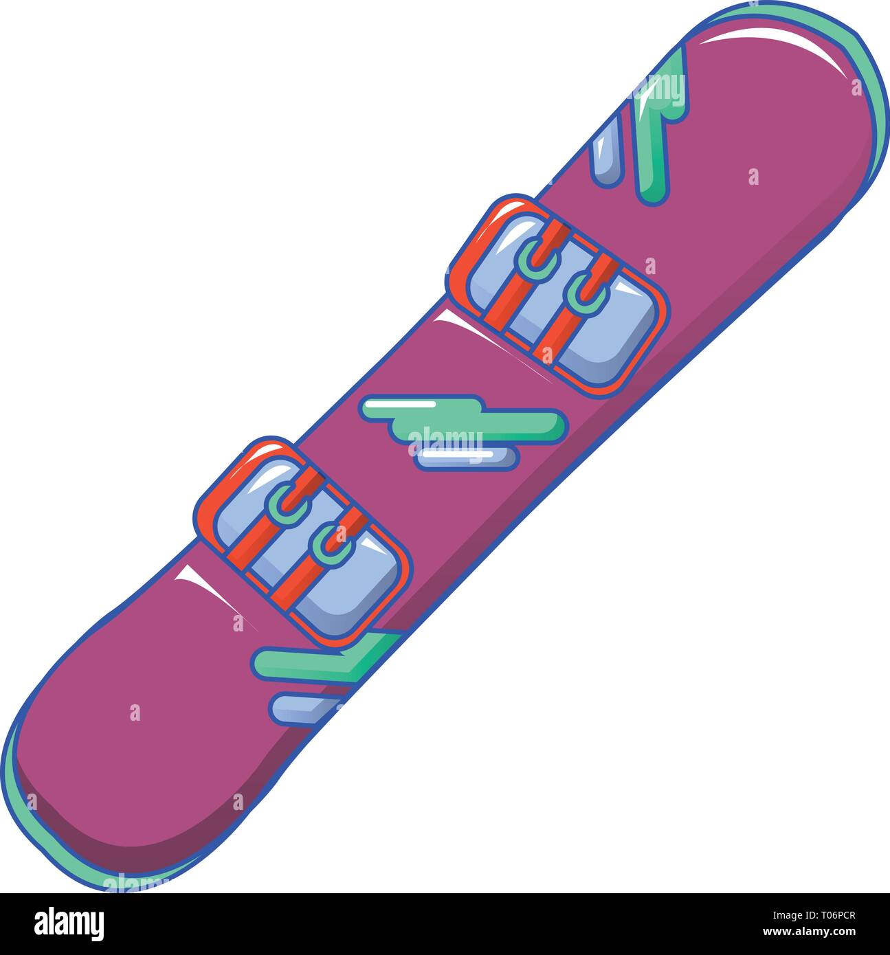 Snowboarding board icon, cartoon style Stock Vector Image & Art - Alamy