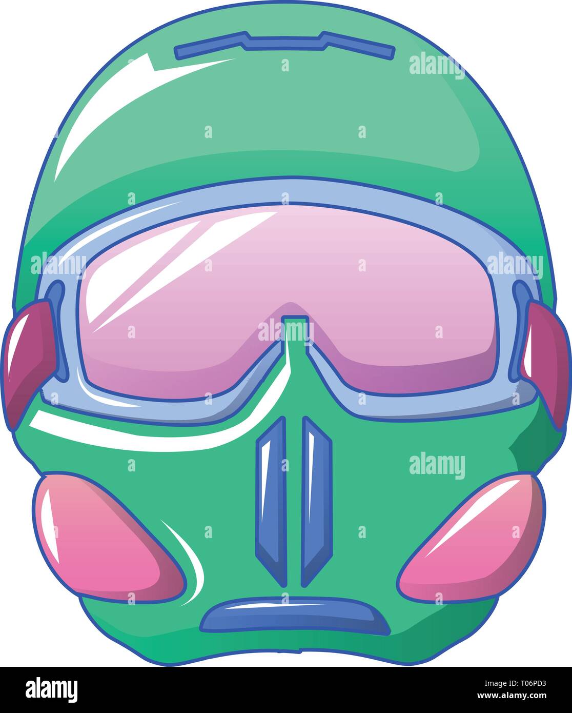 Snowboarding goggles mask icon, cartoon style Stock Vector Image & Art ...