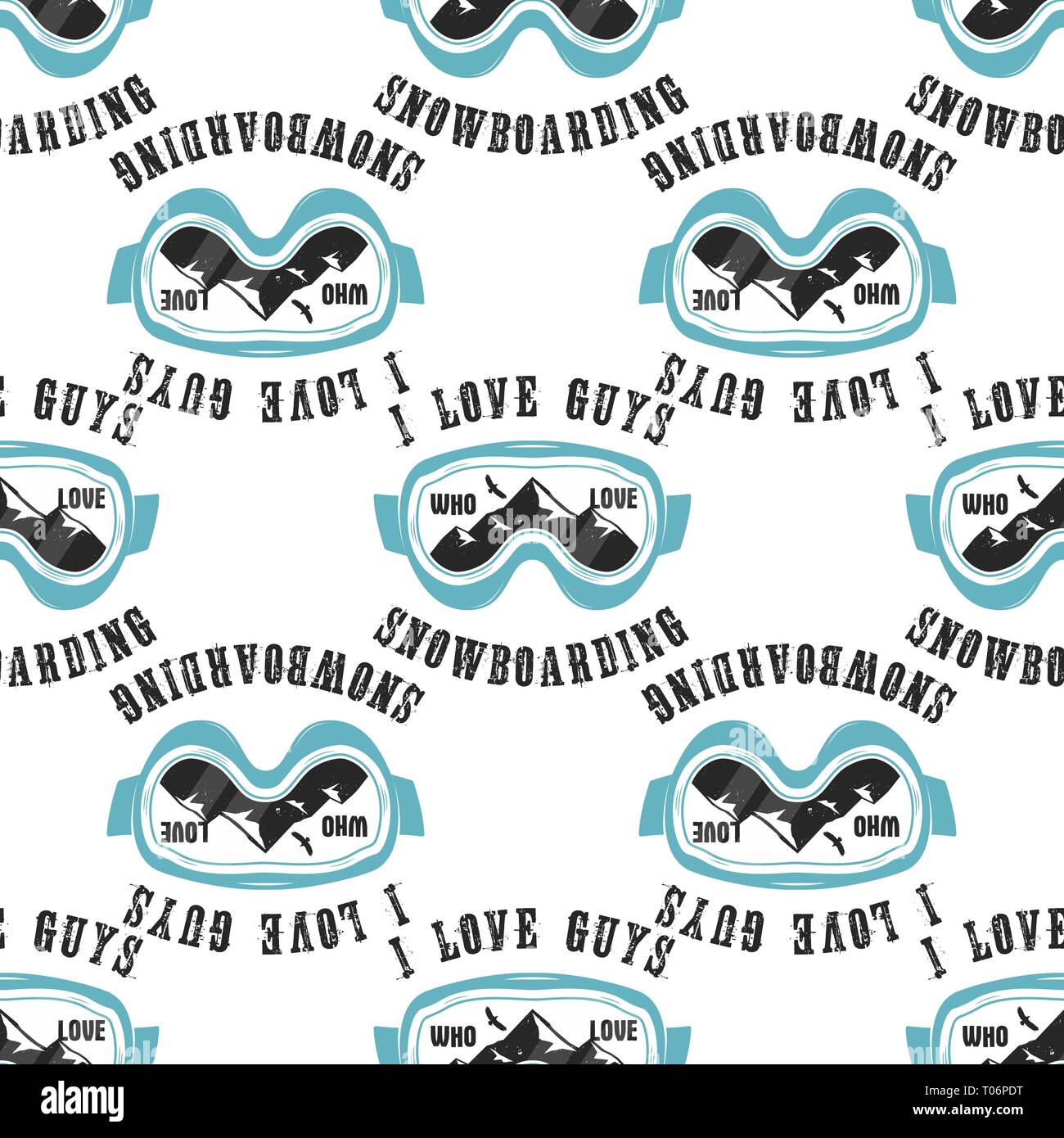 Snowboard pattern Stock Vector Images - Alamy