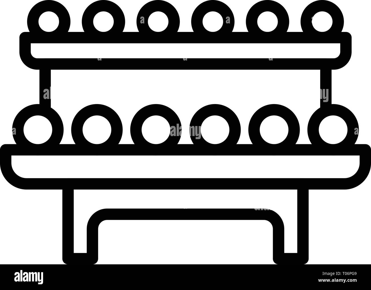 Stand of dumbell icon, outline style Stock Vector Image & Art - Alamy