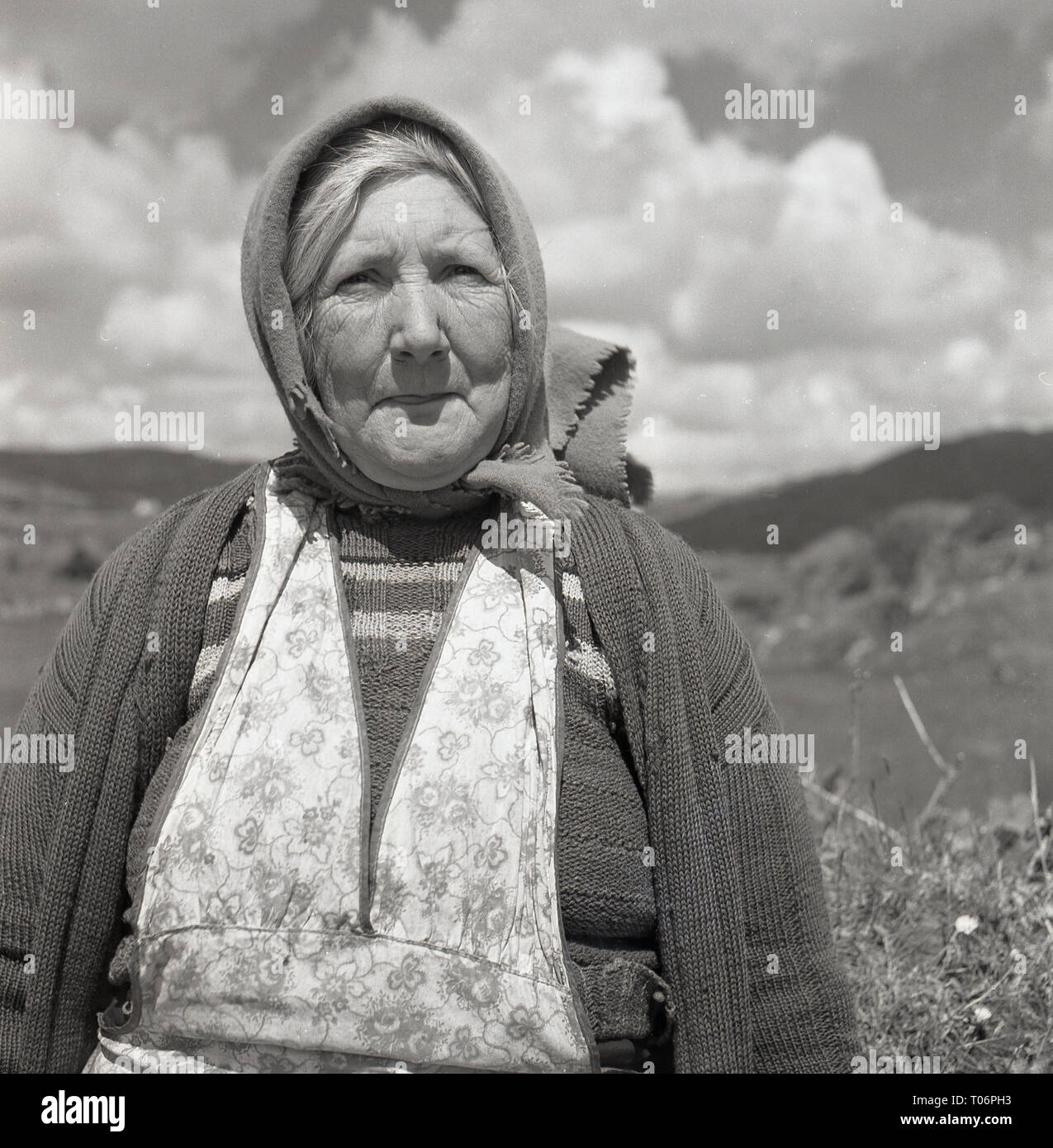 1950s, Ireland, rural Irish lady Stock Photo - Alamy