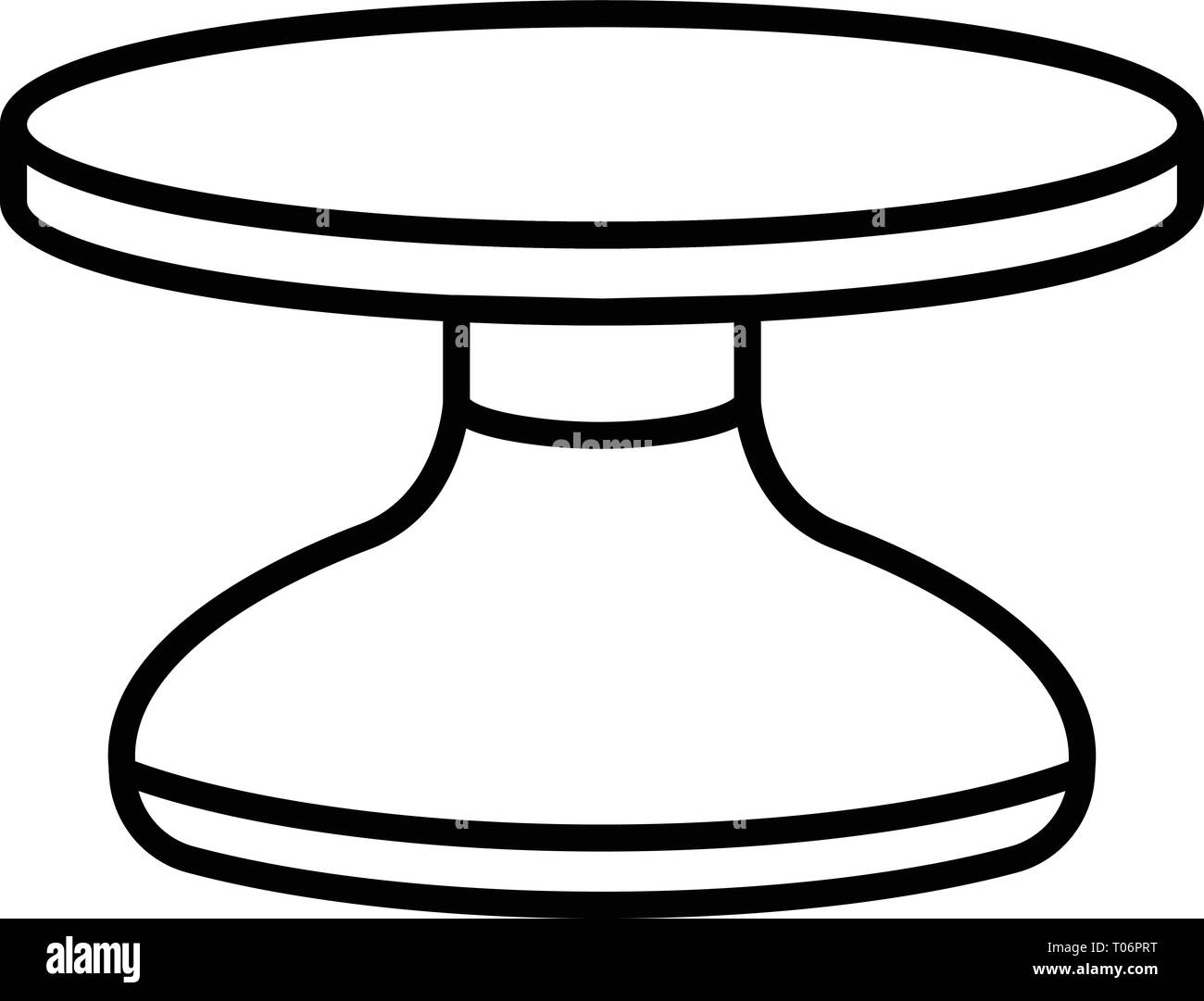 Potters wheel icon, outline style Stock Vector Image & Art - Alamy