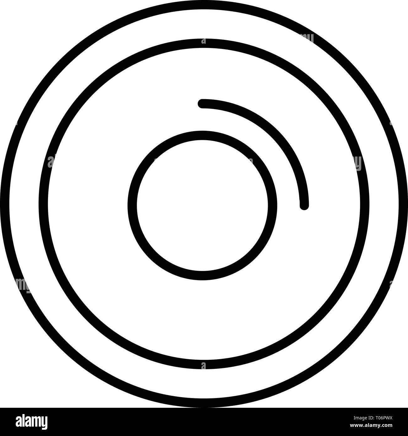 Top view potter wheel icon, outline style Stock Vector Image & Art - Alamy