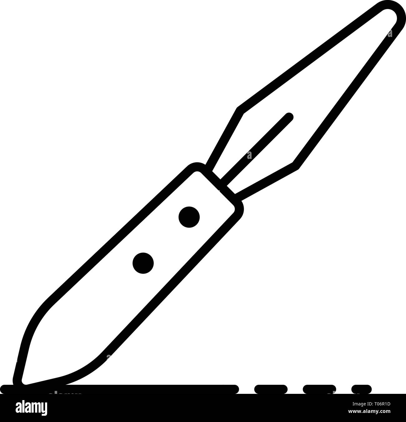 Hand drawn spatula kitchen Black and White Stock Photos & Images - Alamy