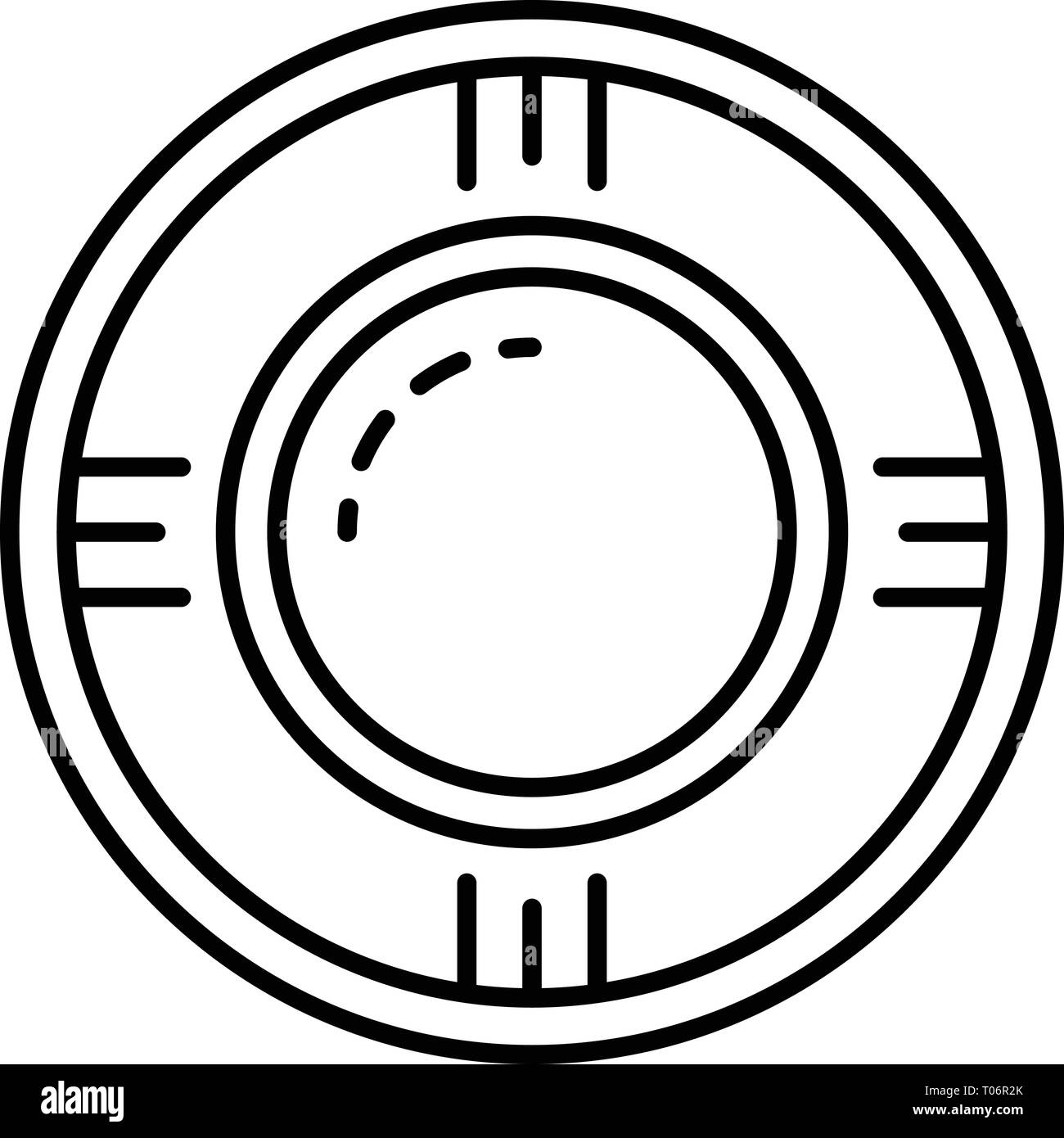 Round pool icon, outline style Stock Vector Image & Art - Alamy