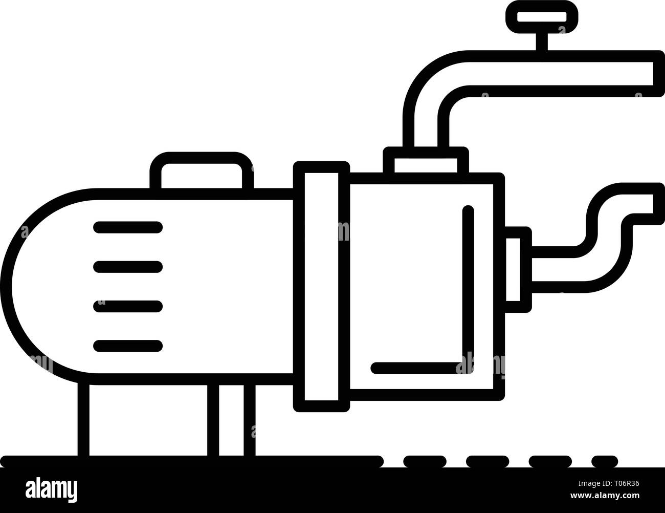 Pumping plant and reservoir Stock Vector Images - Alamy