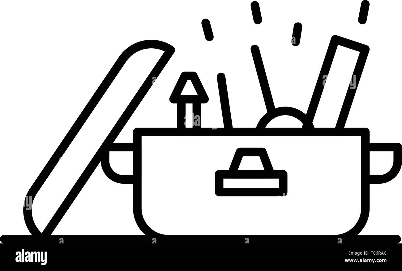 Hardware box icon outline Black and White Stock Photos & Images - Alamy