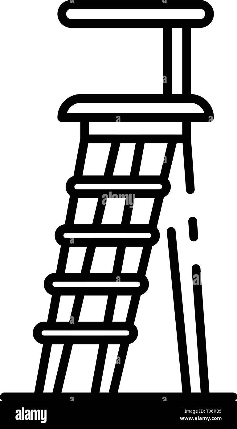 Wooden stairway black metal Stock Vector Images - Alamy