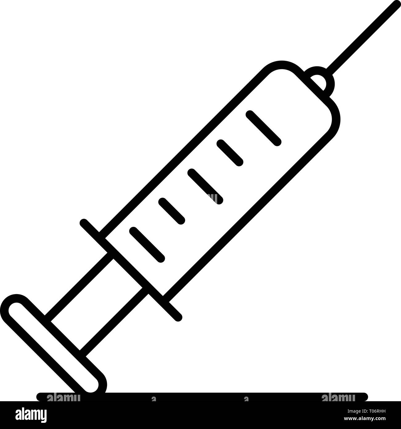 Syringe pet icon, outline style Stock Vector Image & Art - Alamy