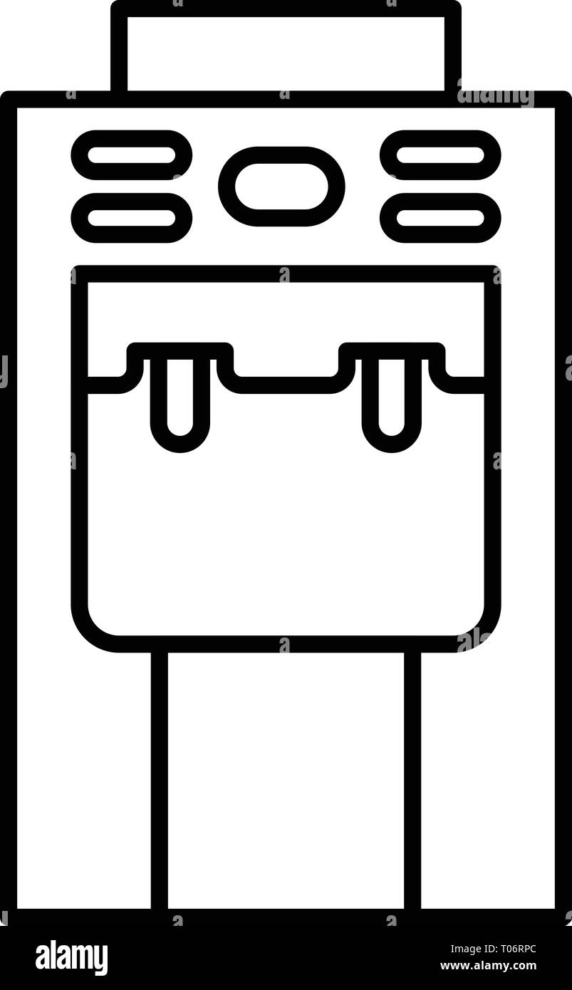 Empty water cooler icon, outline style Stock Vector Image & Art - Alamy