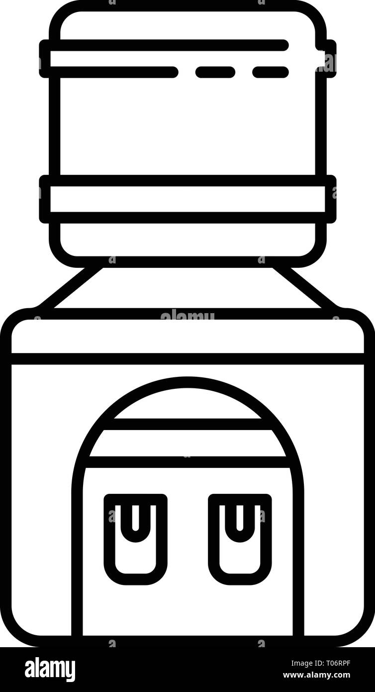 Modern water cooler icon, outline style Stock Vector Image & Art - Alamy