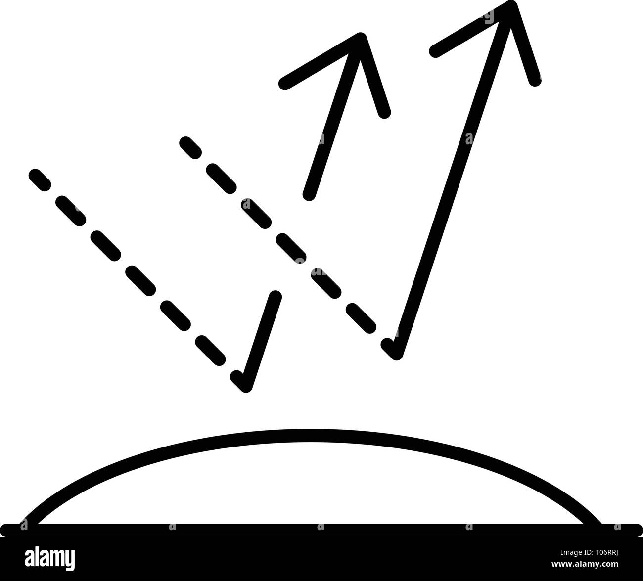 Body reflect sun rays icon, outline style Stock Vector Image & Art - Alamy