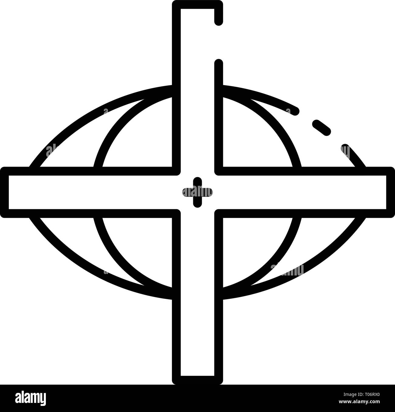 Eye sight correction icon, outline style Stock Vector Image & Art - Alamy