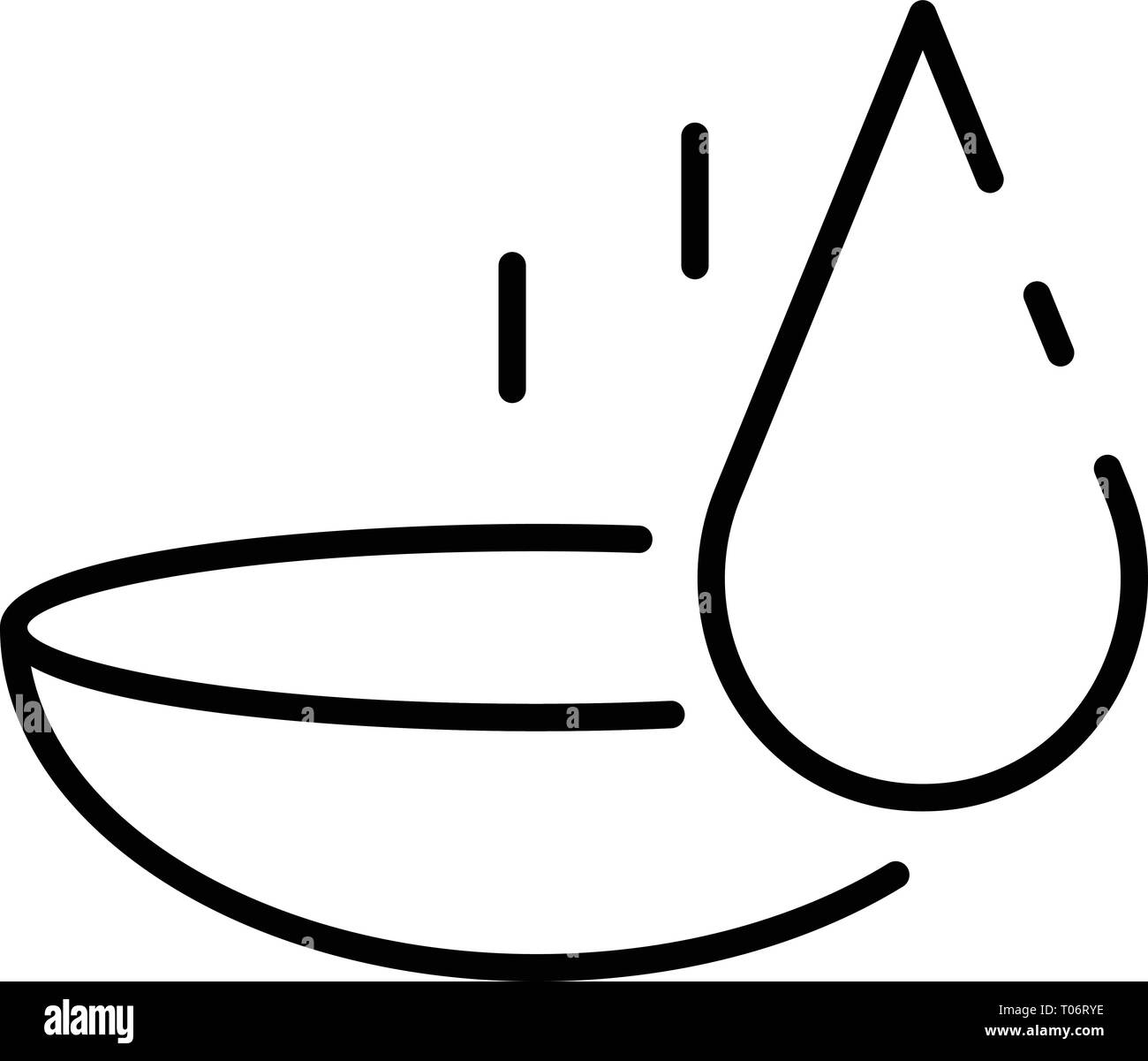 Eye lens case icon Black and White Stock Photos & Images - Alamy