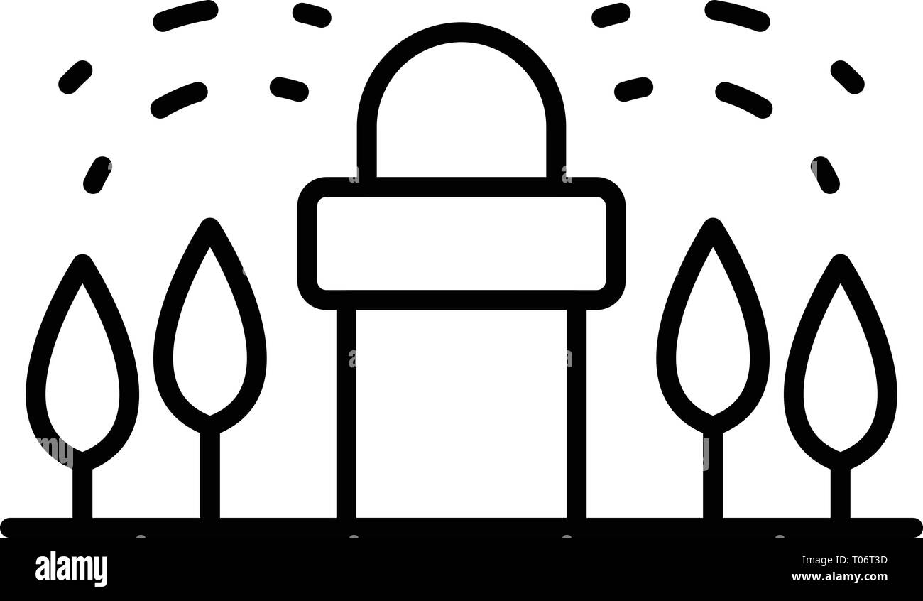 Tree irrigation icon outline hi-res stock photography and images - Alamy