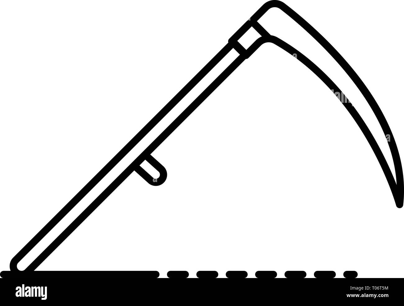 Farm scythe icon, outline style Stock Vector Image & Art - Alamy