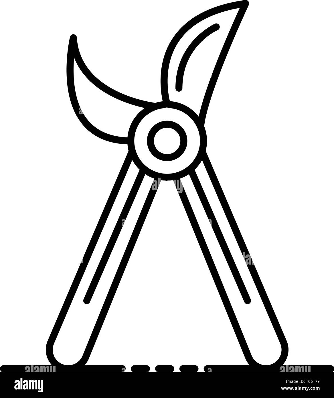 Secateurs icon, outline style Stock Vector Image & Art - Alamy
