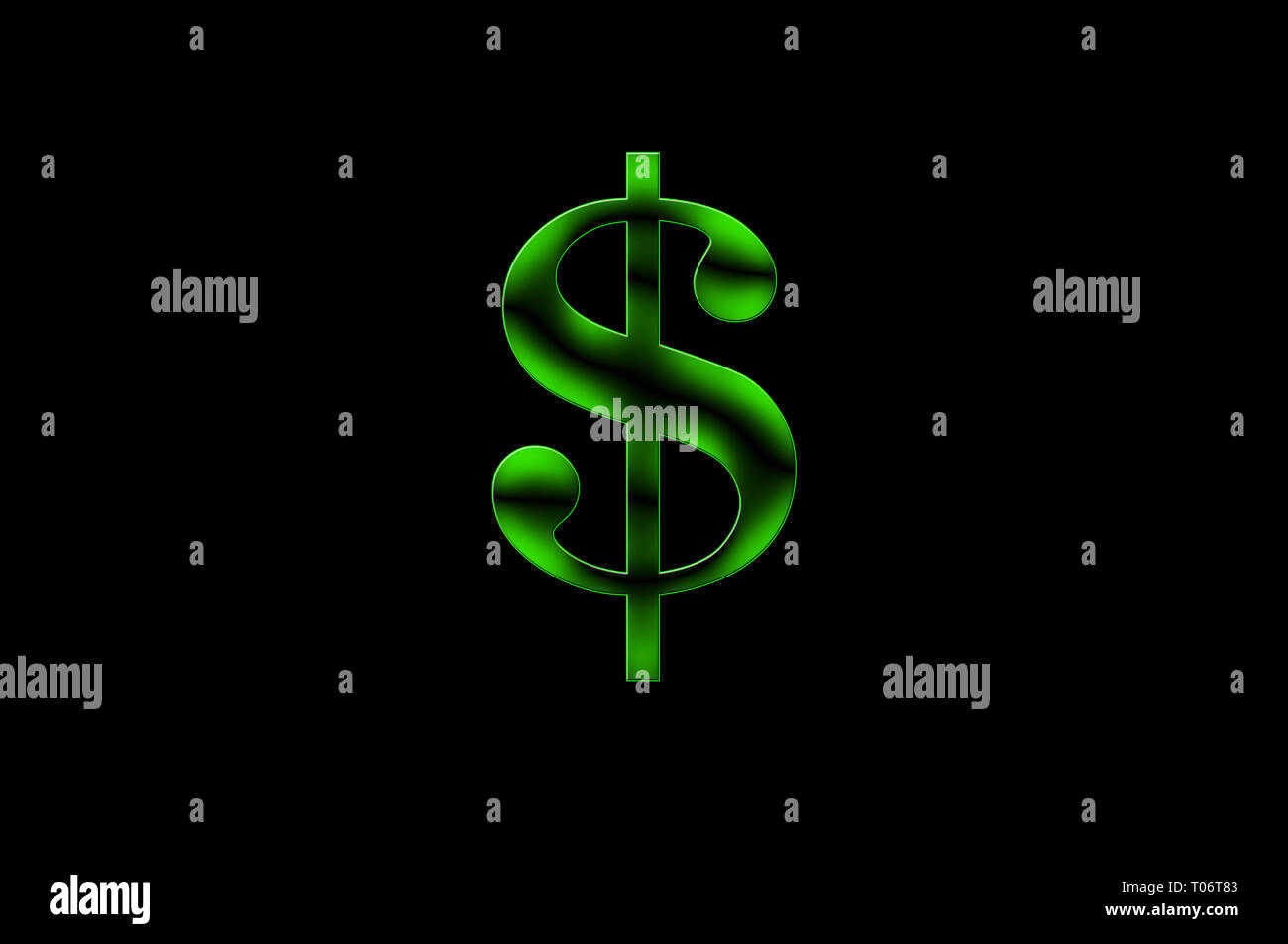 Dollar Signs Black Background