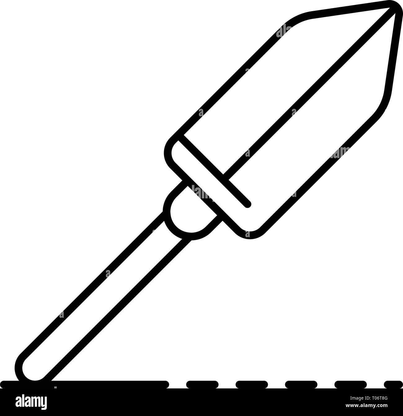 Hand spade icon, outline style Stock Vector Image & Art - Alamy