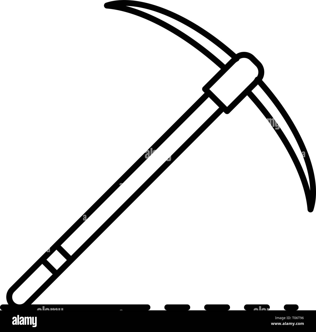 Pickaxe icon, outline style Stock Vector Image & Art - Alamy