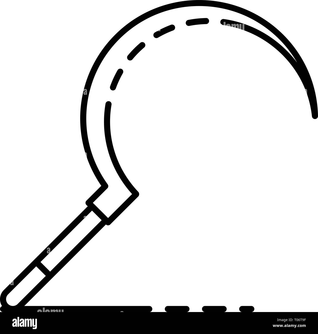 Sickle icon, outline style Stock Vector Image & Art - Alamy