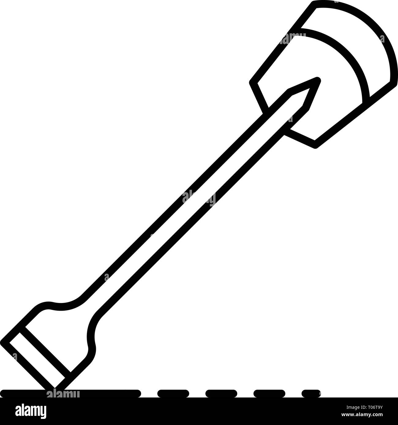 Garden shovel icon, outline style Stock Vector Image & Art - Alamy