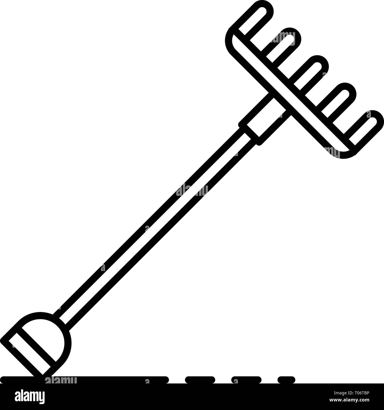 Farm rake icon, outline style Stock Vector Image & Art - Alamy