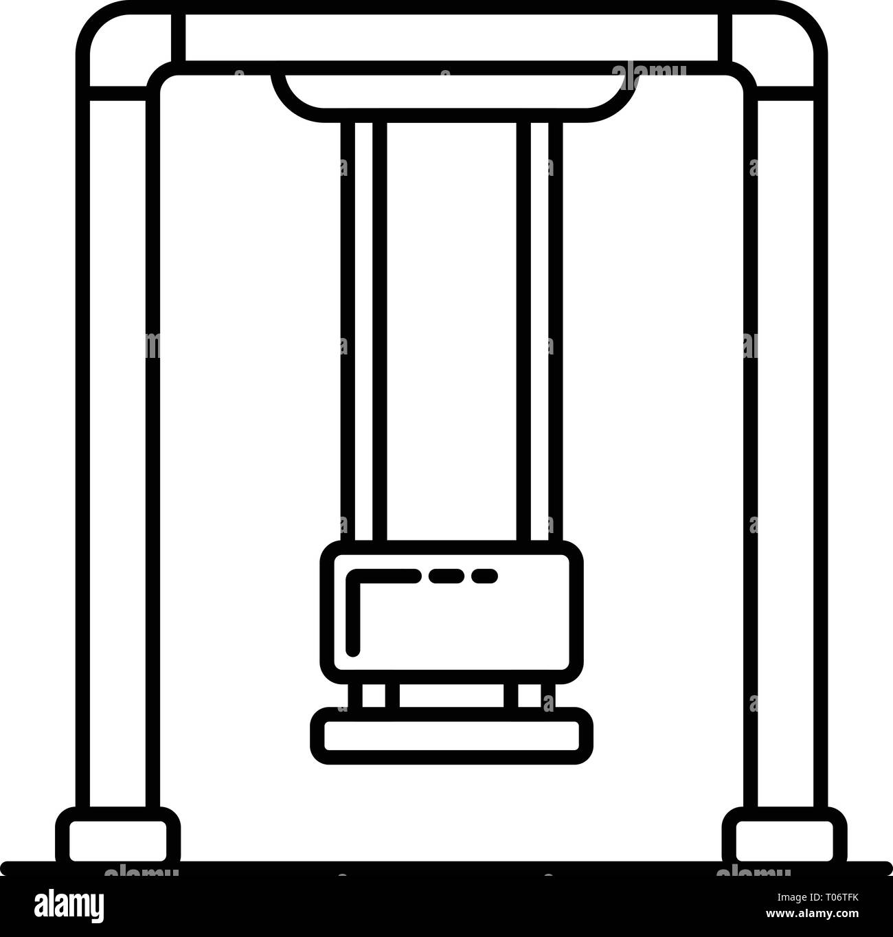 Kid swing icon, outline style Stock Vector Image & Art - Alamy