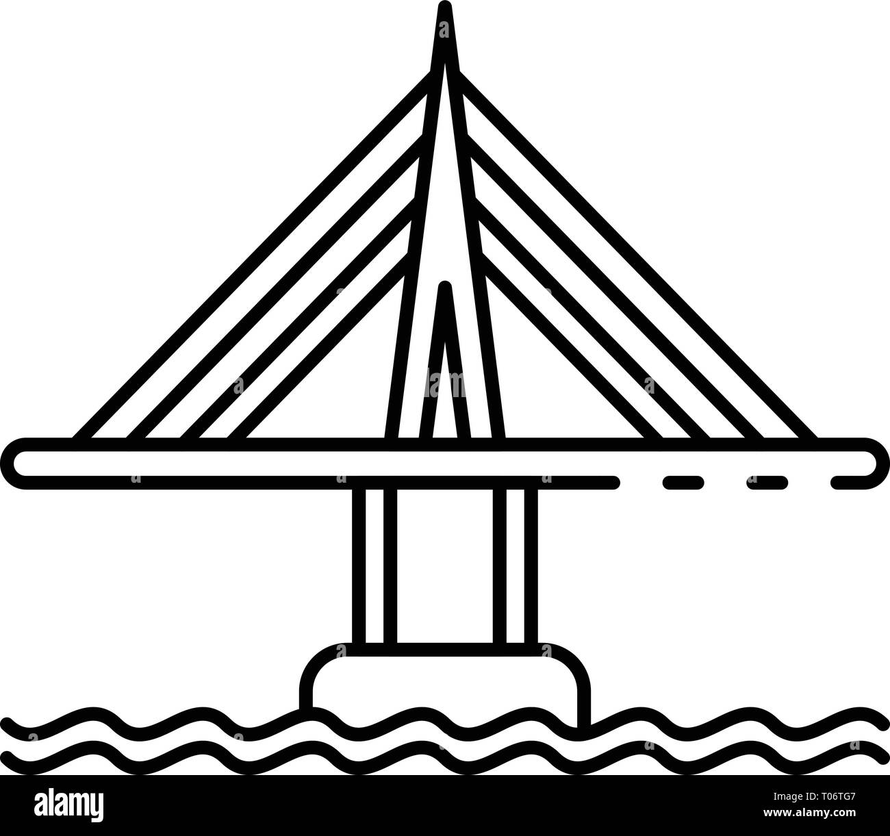 San francisco view bay bridge Stock Vector Images - Alamy